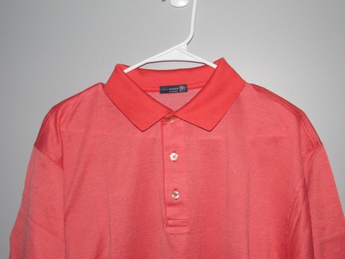 NWOT New MARBAS TWO NINES Men's Golf Polo Shirt 52 Size Large Orange ...