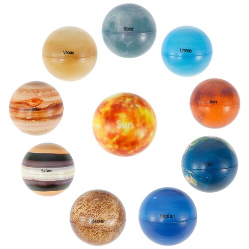 10pcs Solar System Stress Balls Early Educational Stress Relief Outer ⊱ ...