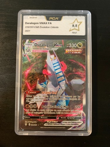 Carte Pokémon : Duralugon Vmax 220/203 PCA 9.5 Evolution Celeste ...