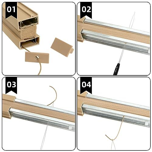 NOVINO RV Pleated Shade Repair Kit RV Window Shade Restringing Kit for ...