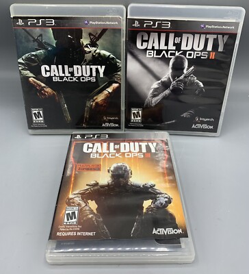 Call of Duty Black Ops 1, 2 & 3 Sony PlayStation 3 PS3 Lot - III Needs ...