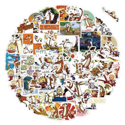 Calvin and Hobbes Sticker Packs | Water Resistant Laptop Sticker Decals ...