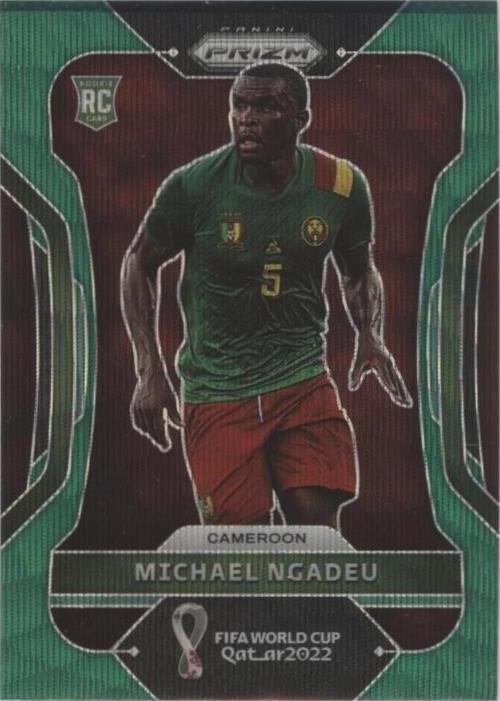 2022 Panini Prizm World Cup Qatar - Michael Ngadeu #43 Green Wave Prizm ...