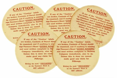 Five Vintage 1920/30's Railway Wagon Large Shipping Carton Instruction ...