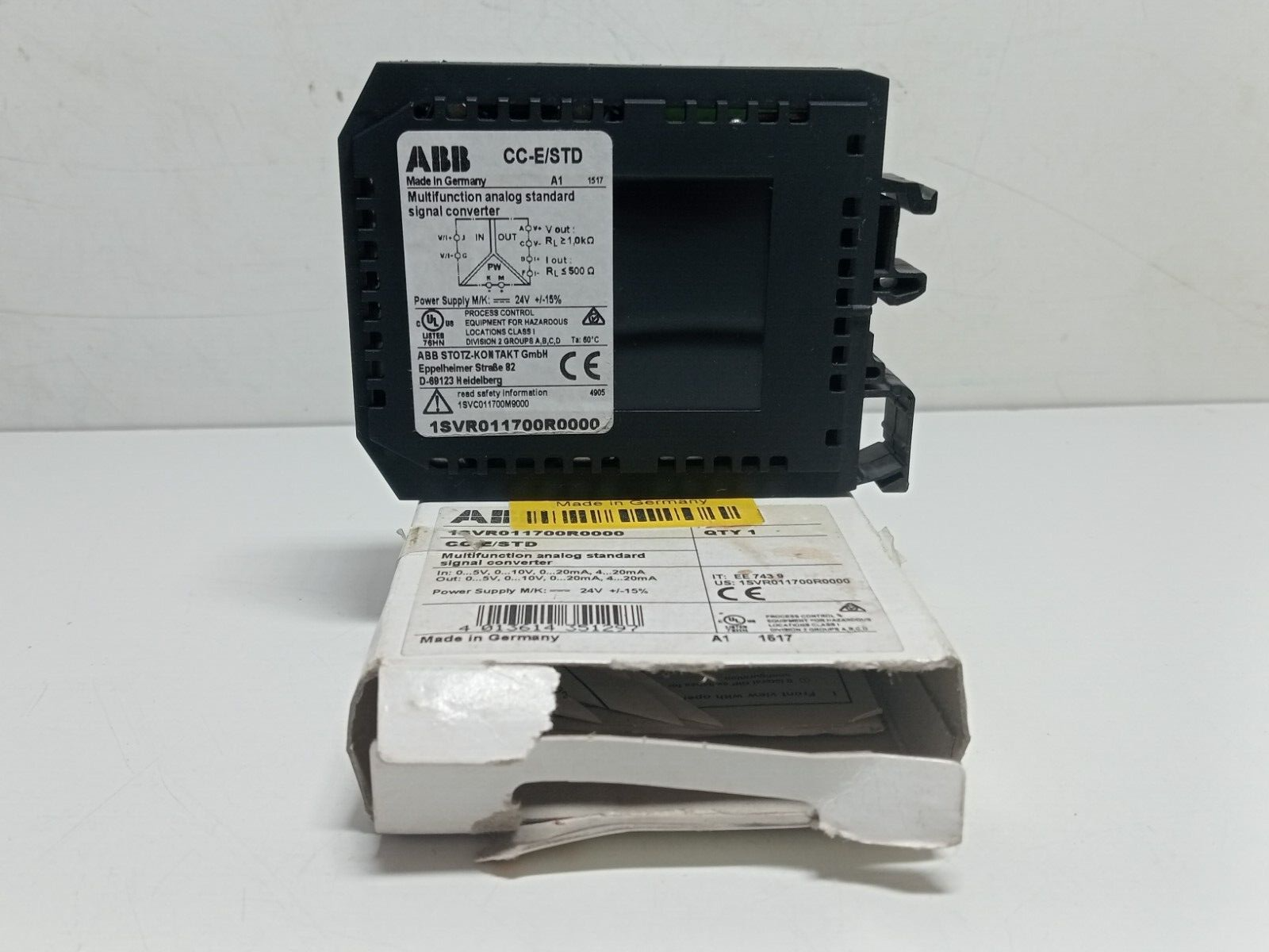 ABB CC-E/STD MULTIFUNCTION ANALOG STANDARD SIGNAL CONVERTER ...