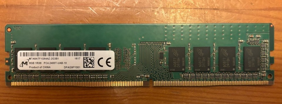 Micron 8GB DDR4 SDRAM UDIMM Memory Module (MTA8ATF1G64AZ-2G3B1) | eBay