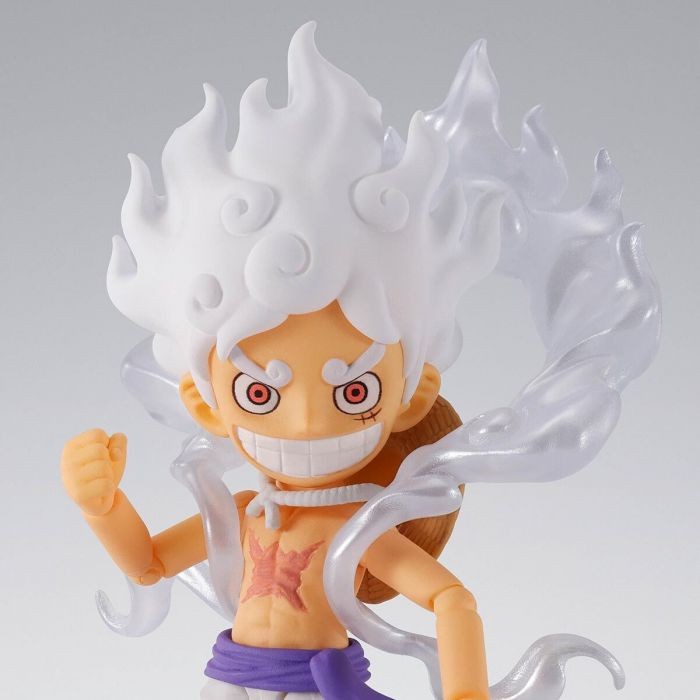 Bandai S.H.Figuarts X WCF Action Figure Luffy -GEAR 5- (One Piece) | eBay