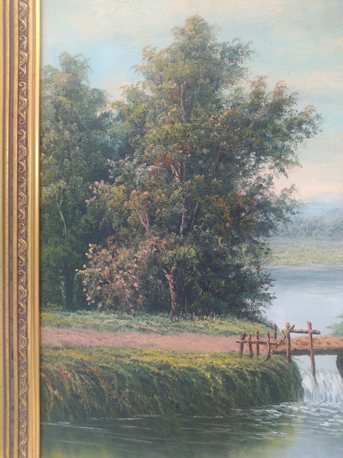 P. Wilson Oil Canvas Art Painting Wooden Frame Signed | eBay UK