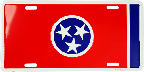 Tennessee TN State Flag Aluminum Metal Novelty Car License Plate Tag | eBay