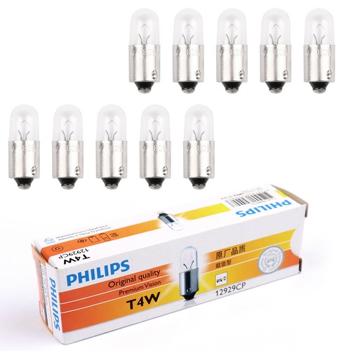 New 10PCS For PHILIPS 12929 12V 4W T4W BA9s Premium Signaling Lamp ...