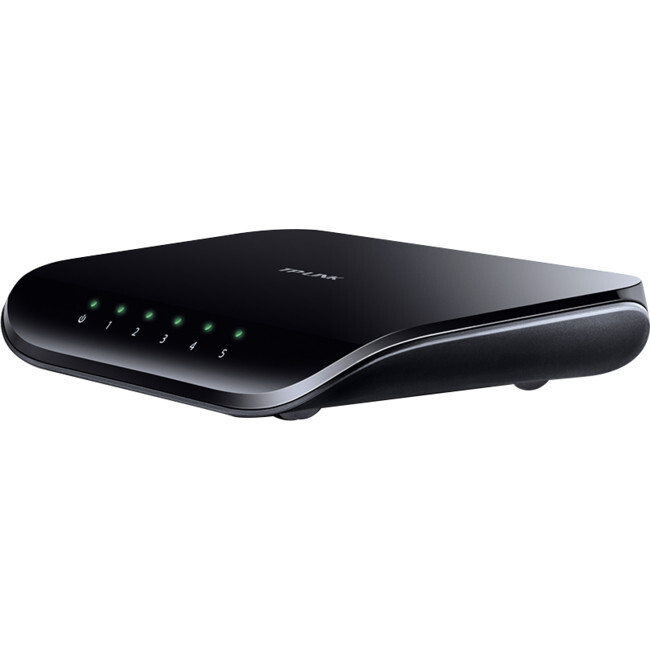 TP-Link TLSG1005D 5-Port 10/100/1000Mb Gigabit Ethernet Desktop Switch ...