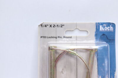 Koch Round Pto Locking Pin Yellow Zinc Plated 1/4" x 2-1/2" 4021421 | eBay