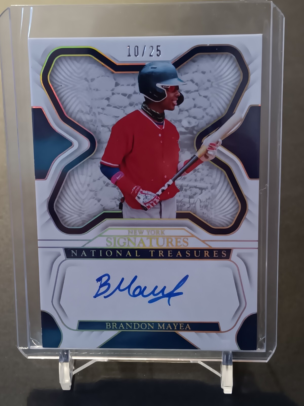 2023 national treasures baseball Brandon Mayea New York Signatures Auto ...