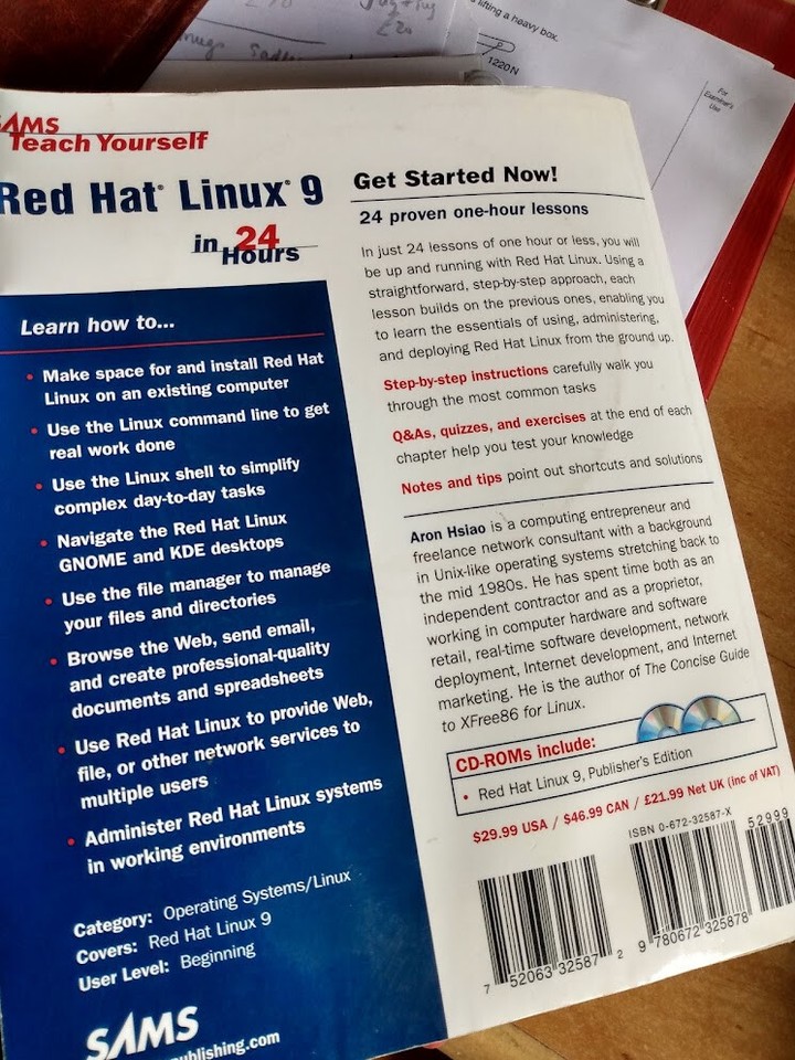 Sams Teach Yourself Red Hat Linux 9 in 24 Hours-Aron Hsiao 9780672325878 | eBay