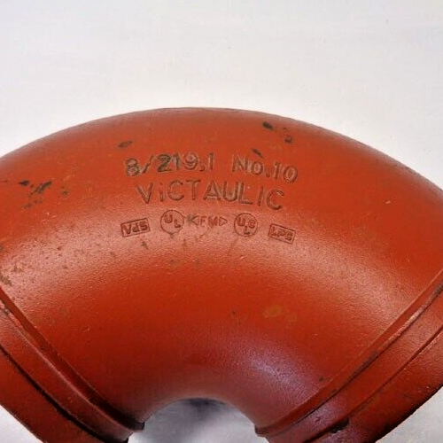 8" VICTAULIC Style 10 90-Degree Elbow Grooved End Pipe Fitting | eBay