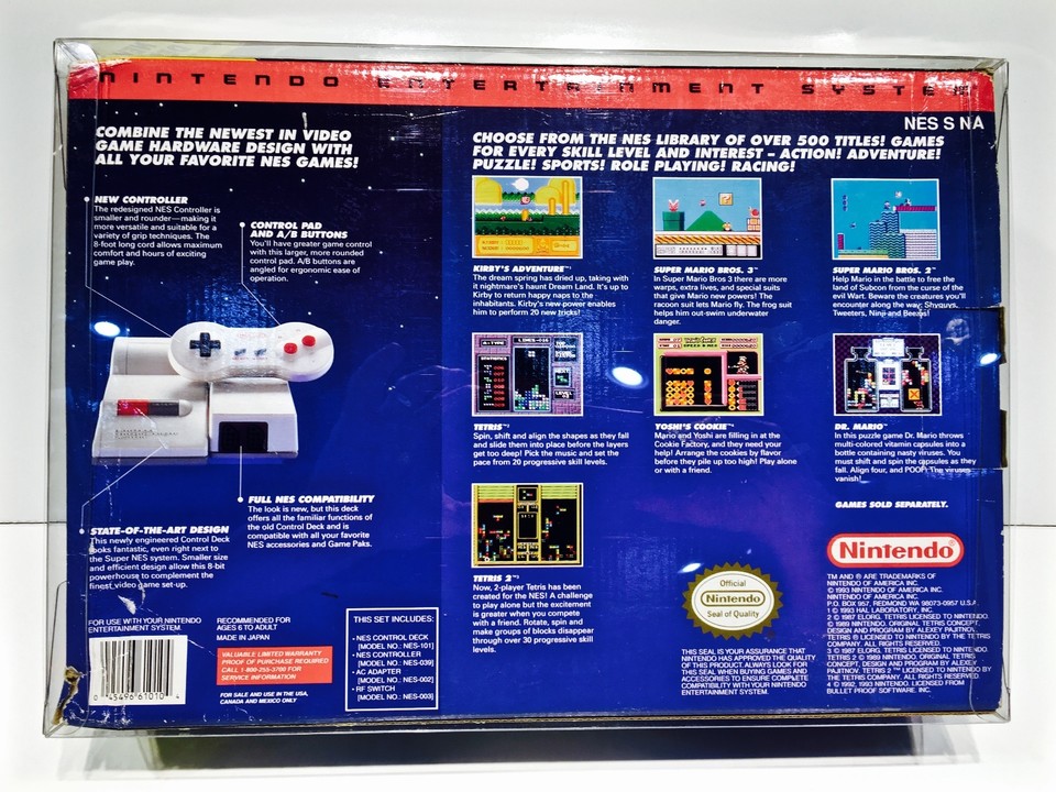 1 Console Box Protector For NES TOP LOADER Display Case Boxes Nintendo ...