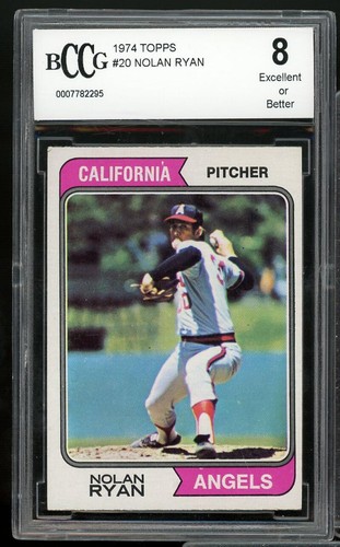 Nolan Ryan Card 1974 Topps #20 California Angels BGS BCCG 8 | eBay