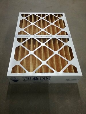 (1) Tri-Dim Filter Corp. Tri-Pleat Merv 11 Air Filter 16" X 25" X 4” | eBay