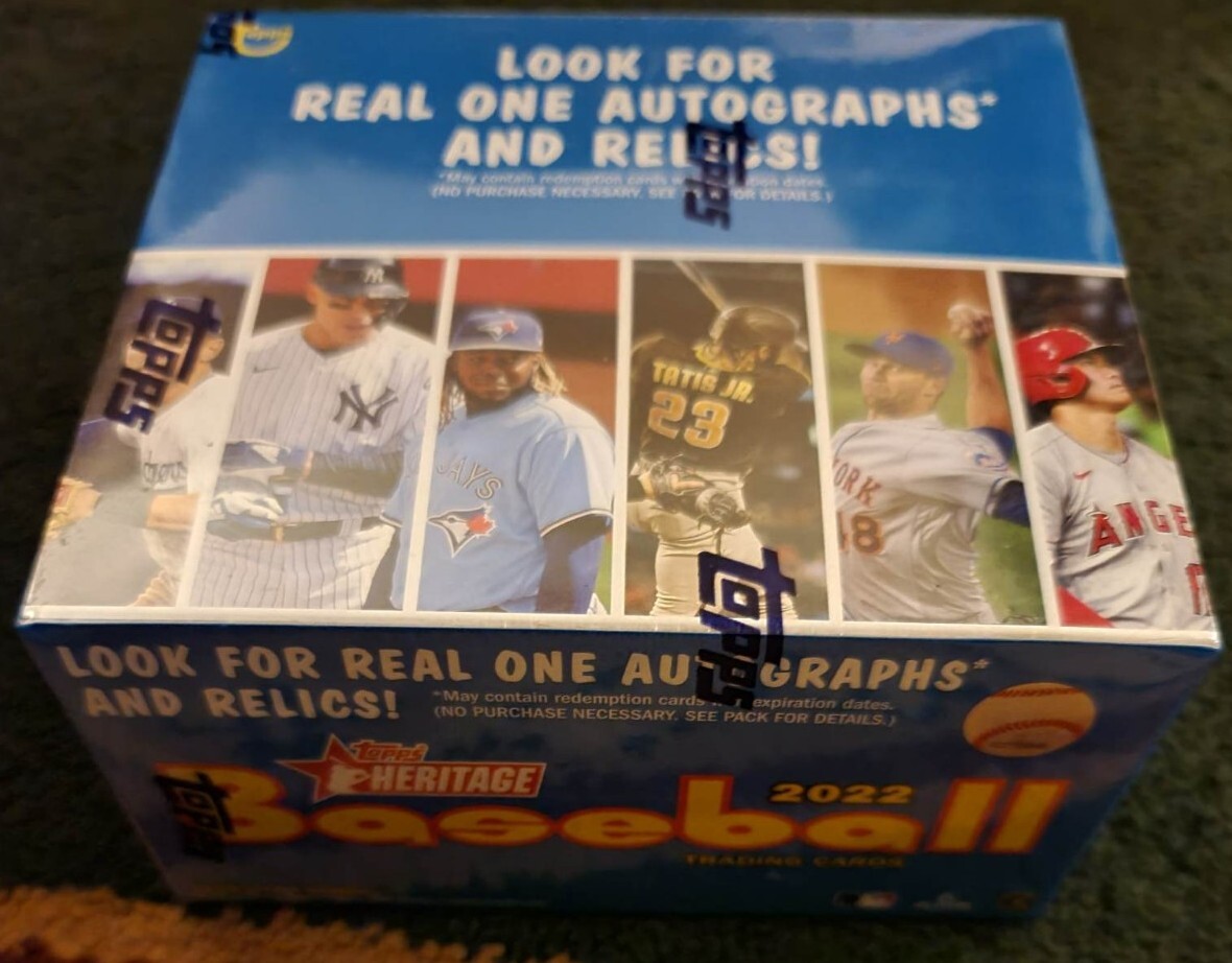 Real One Card Set For 2022 Topps Heritage Baseball - 250 Cards Per Page ...