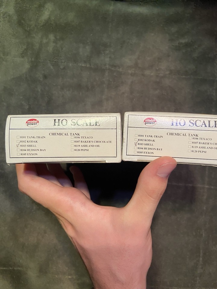 Model Power Metal Train HO Shell Single Dome Tanker Central Box Car new ...