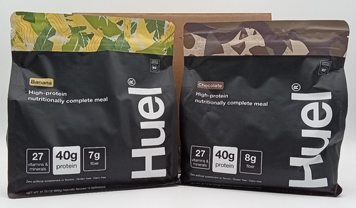 Huel Black Edition Chocolate AND Banana 40g Protein 10 Serv. Each BB: 6 ...