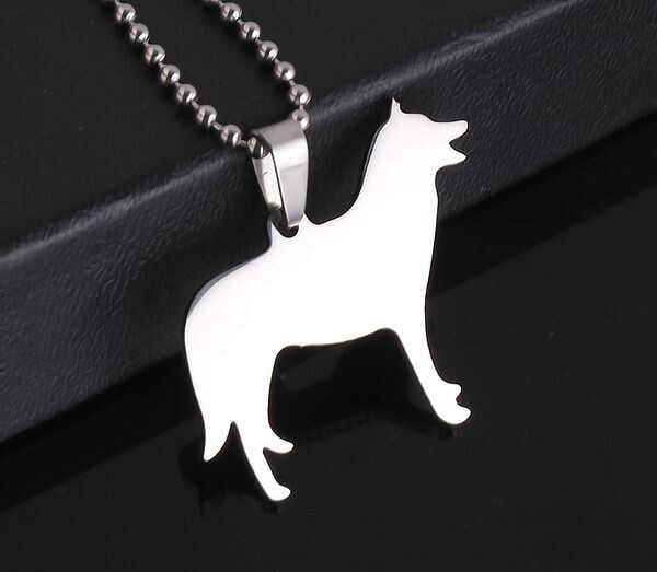 Stainless Steel Siberian Husky Huskies Sibe Chukcha Chuksha Dog Pendant ...