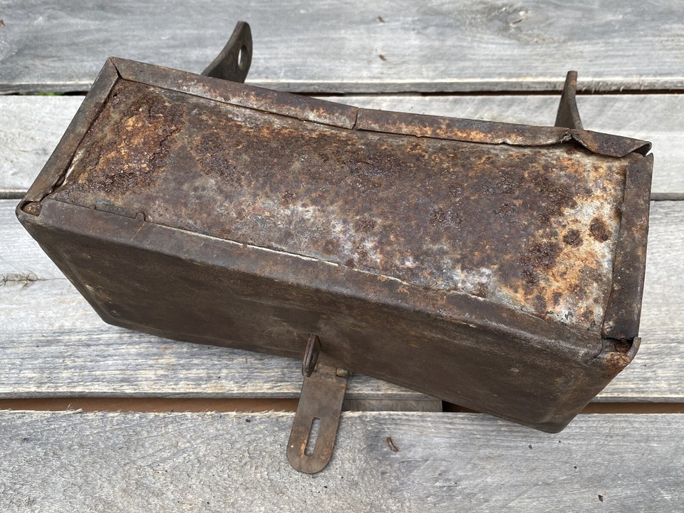 Antique Fordson Toolbox Tractor Tool Box Metal Toolbox Very Bent Out Of ...