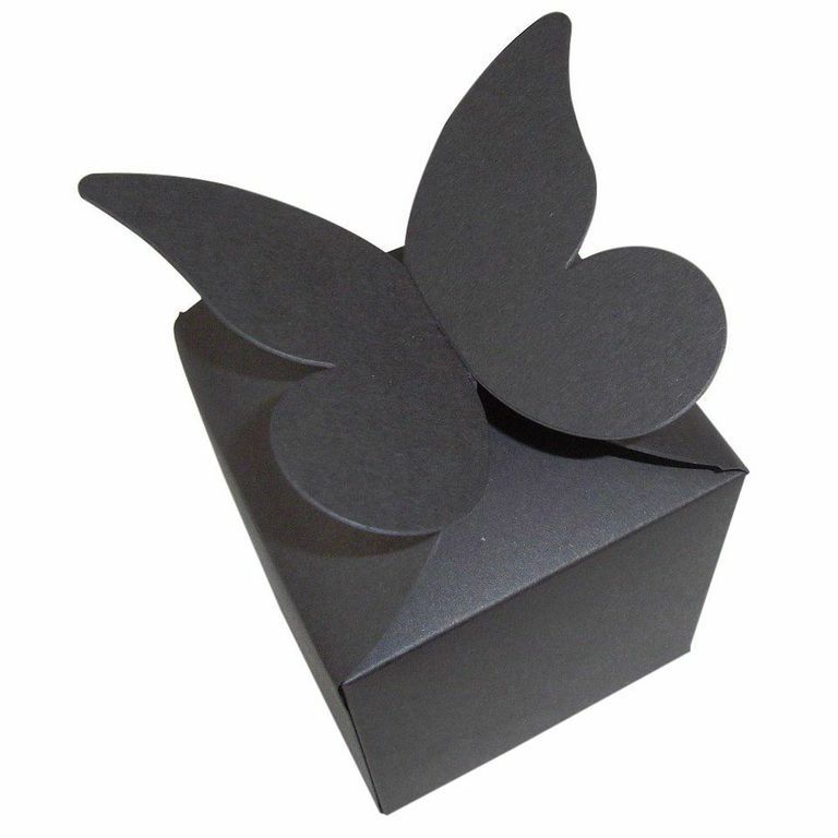 Large Butterfly Top Wedding Favour Box, Party Favour, Choose Colour And ...