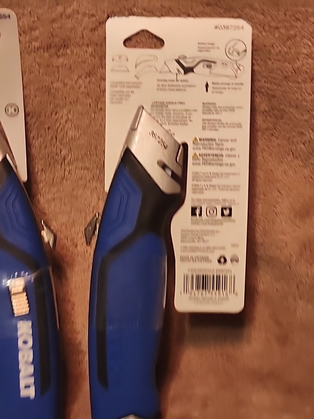 Lot of 2: Kobalt Quick-Open Retractable Utility Knife. Model 55916 | eBay