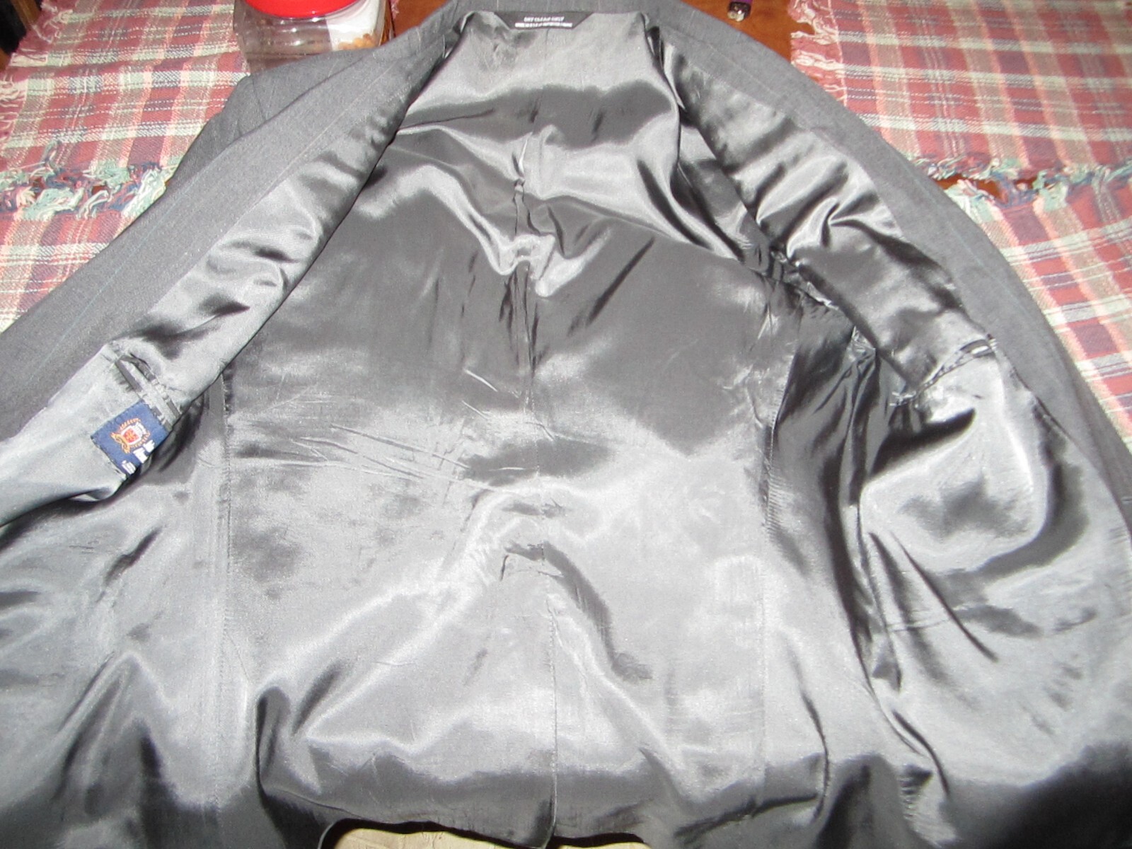 Mens John Alexander brown plaid suit - Gem