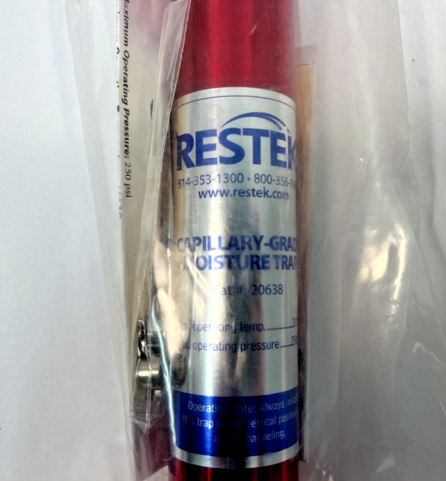 Restek - High-Capacity Moisture Trap, 1/4" Nickel-Plated Brass Fittings ...