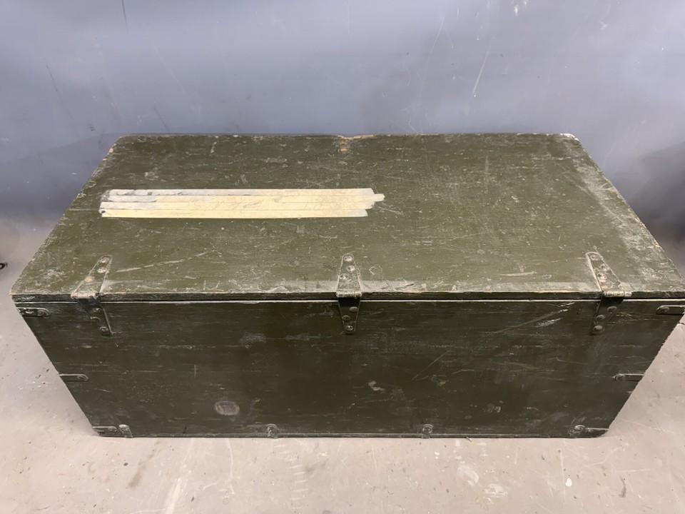 Vintage Vietnam Era GI Footlocker Military Bern Kane Products Inc Trunk ...