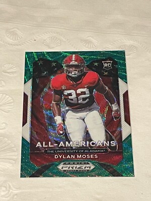 2021 Prizm Draft Picks Dylan Moses All Americans Green Parallel Rookie ...