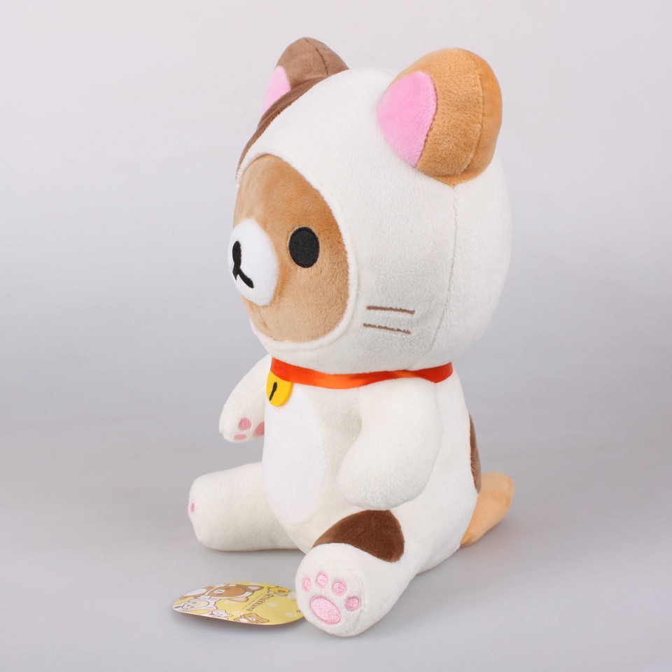 Official 11" 28Cm San-X Cat Rilakkuma Bear Plush Toys Soft Stuffed ...