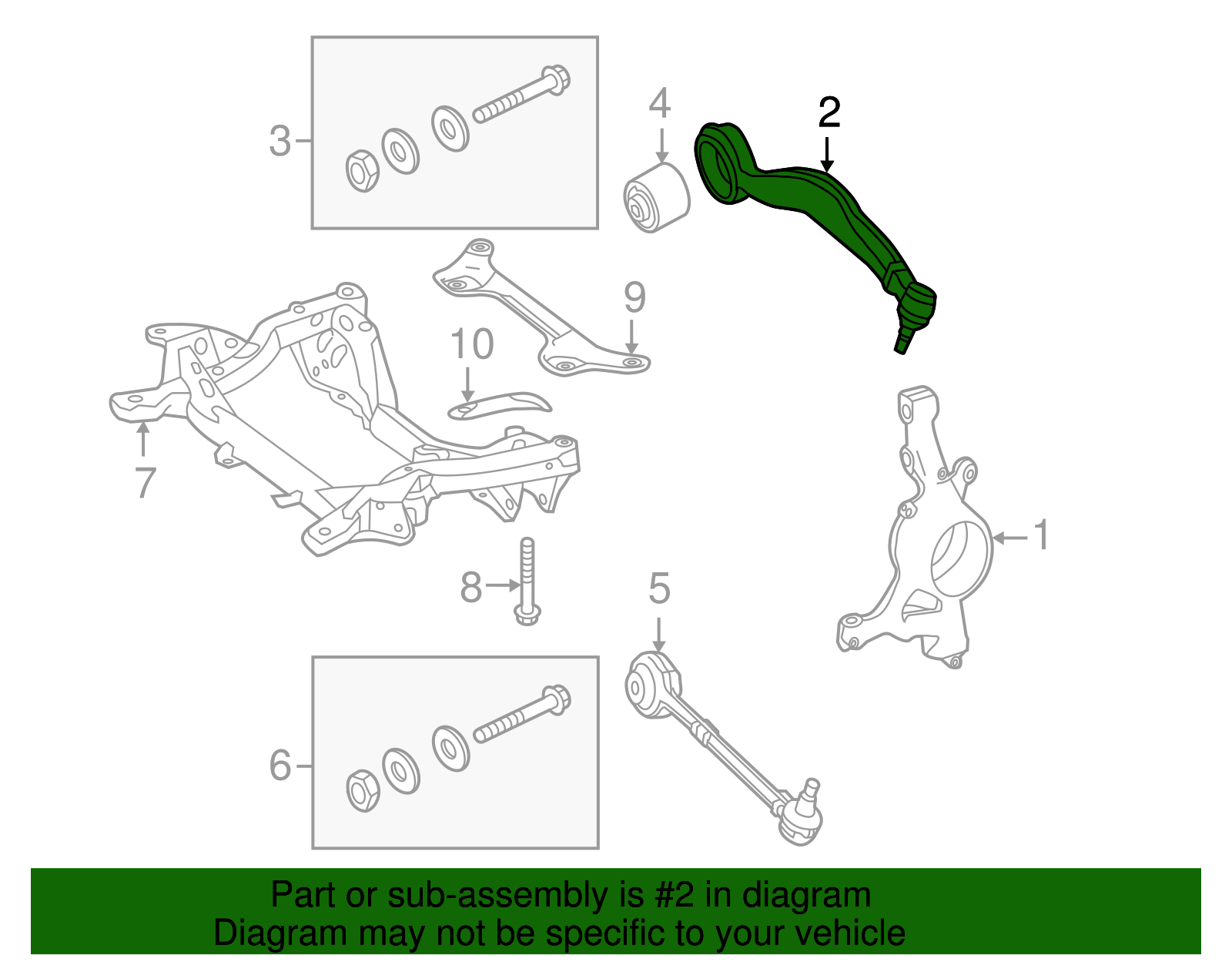 MERCEDES E350 E550 Upper Control Arm Front Right 2123303211 for sale ...