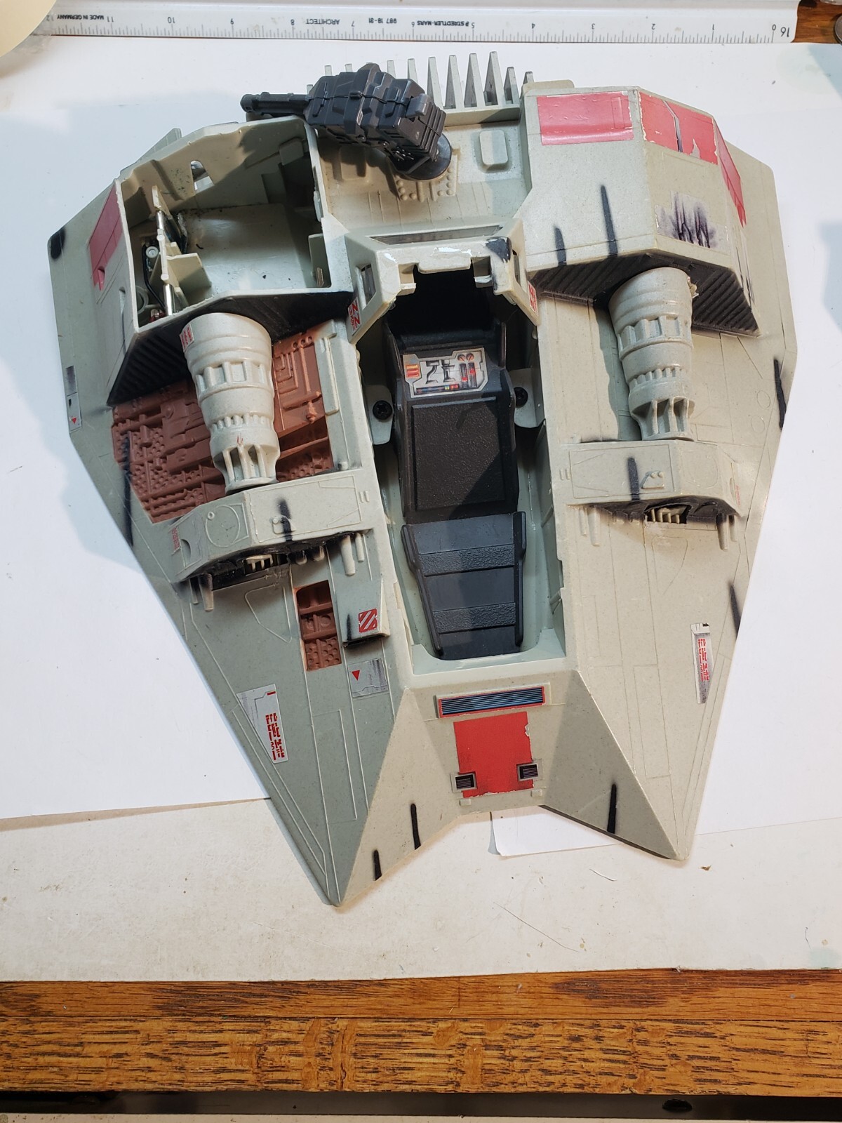 Star Wars 1995 Snowspeeder Parts Cannon Harpoon Engine Canopy POTF ...