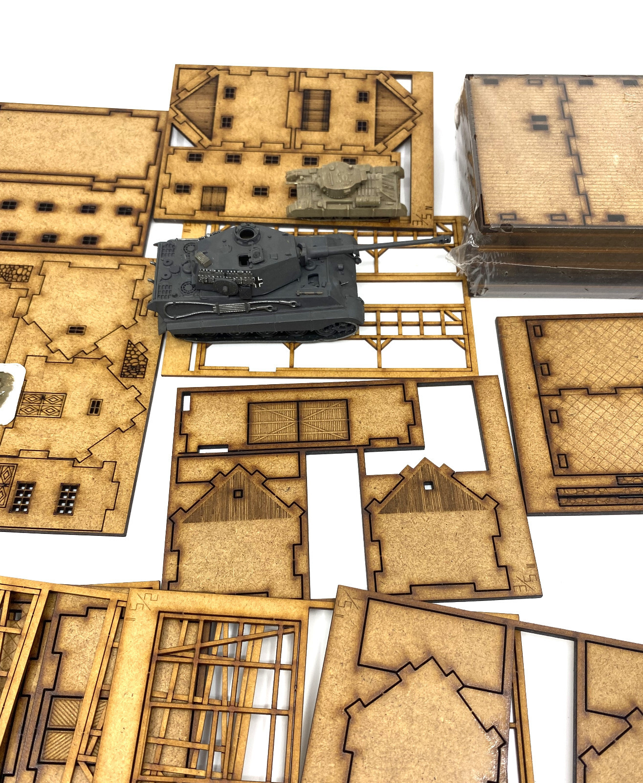 Huge Lot 15mm 20mm 1/72 1/100 Scale MDF War Game WWII Tutor Buildings ...