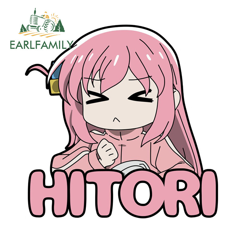 EARLFAMILY 5.1" Kawaii Gotoh Hitori Chibi Anime Car Decals Trunk Vinyl ...