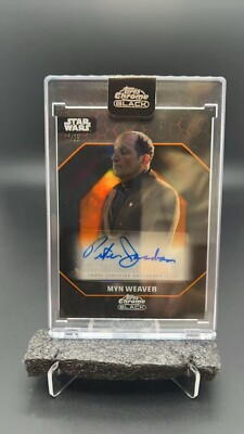 2024 Topps Chrome Black Star Wars Myn Weaver Black Dark Side Auto /25 ...