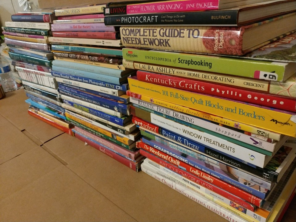 Lot of 10 Hobby Craft Design Home Decorating Quilt Knit Sewing Books ...