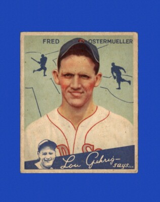 1934 Goudey Set-Break # 93 Fred Ostermueller EX-EXMINT *GMCARDS* | eBay