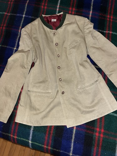 Gössl Trachten Jacket Size 40 L, Safari Military Style, Linen Silk ...