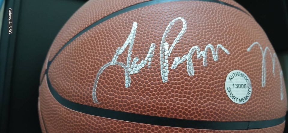 Michael Jordan & Scottie Pippen Dual Signed Basketball With Case/ COA ...