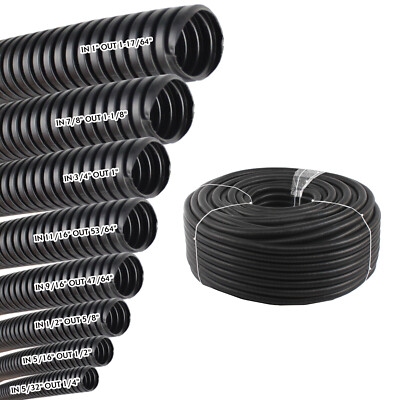 Split Conduit Corrugated Cable Loom Sleeving Protect for Tube Wire Core ...