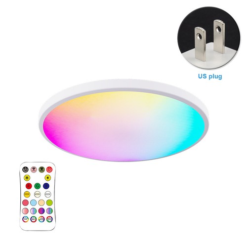 Remote Control LED Ceiling Light Indoor Home Color Changing Dimmable ...