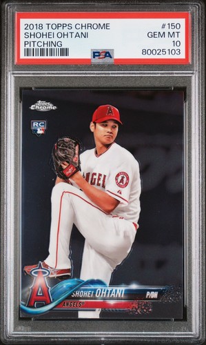 2018 Topps Chrome Baseball Shohei Ohtani Base RC #150 PSA 10 | eBay