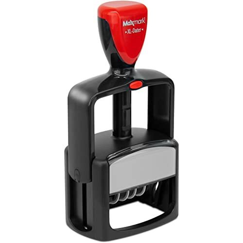 MaxMark Heavy Duty 5 Date Stamp with Entered self Inking Stamp - 2 ...