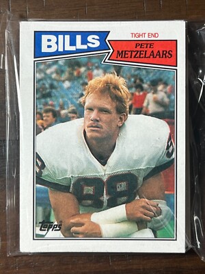 1987 Topps #366 Pete Metzelaars Rookie Buffalo Bills Football RC | eBay