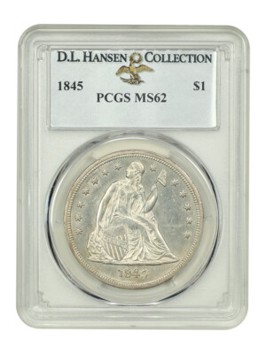 1845 $1 PCGS MS62 ex: D.L. Hansen | eBay