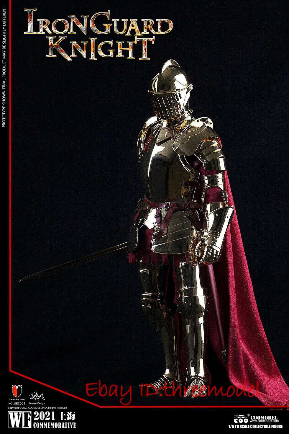 Coomodel 2021WF 1/6 Iron Guard Knight Golden Knight SE2005 Action ...